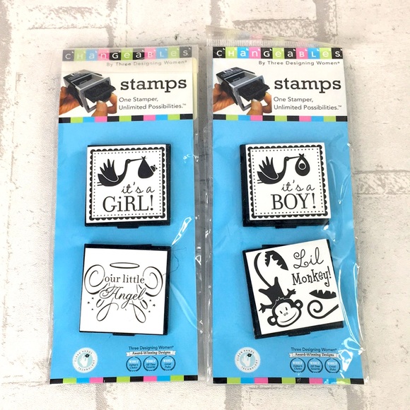 Changeables | Art | Changeable Stamps Baby Boy Girl Stamps Only 3a ...